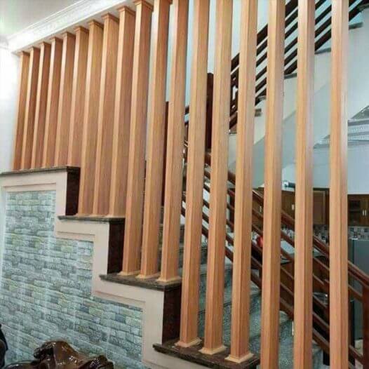 Lam treo trần nhựa giả gỗ Hobiwood HT105 - Thanh lam nhựa giả gỗ